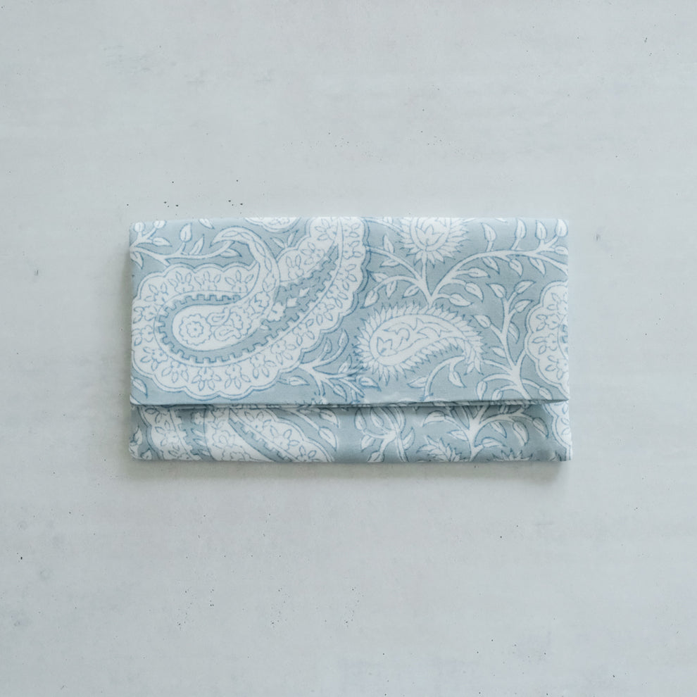 [shuo']Juzu Bukuro ( flower )ブルーグレー – Envelope - エンベロープオンラインショップ